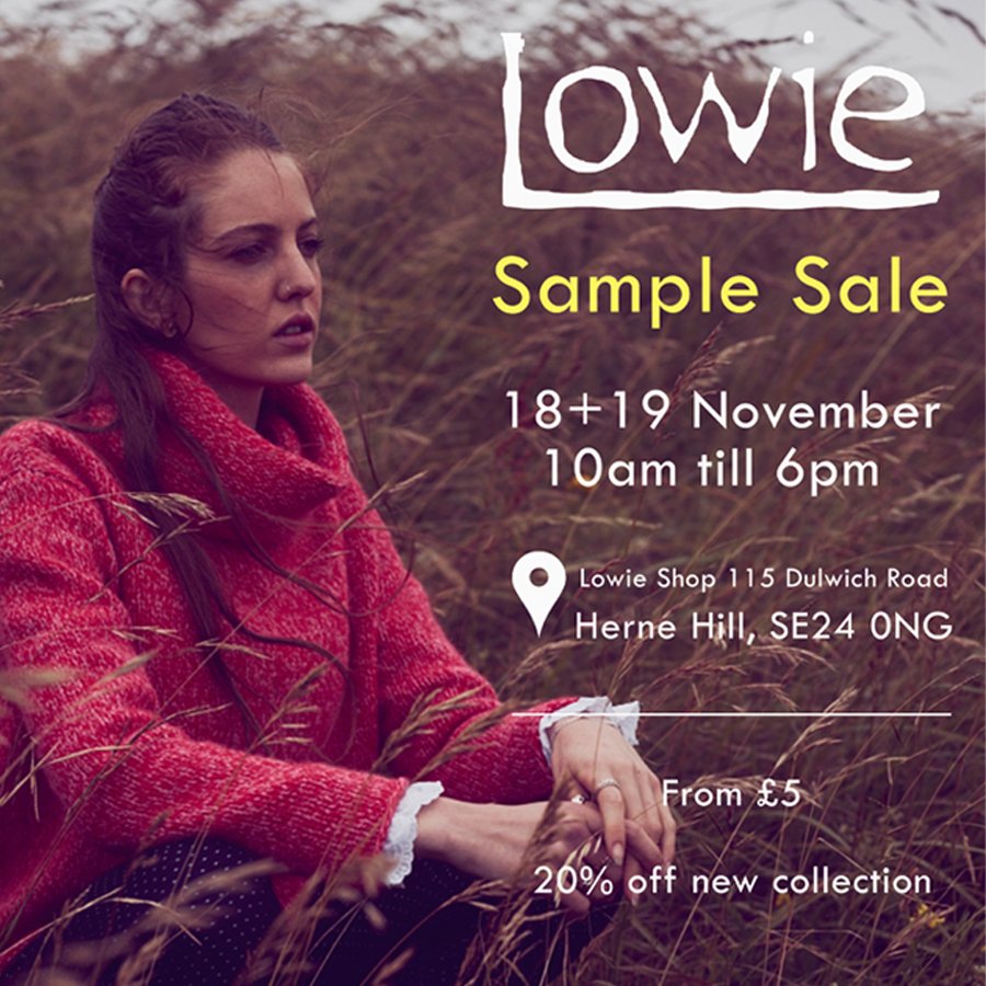 Lowie bi-annual Sample sale -- Sample sale in London